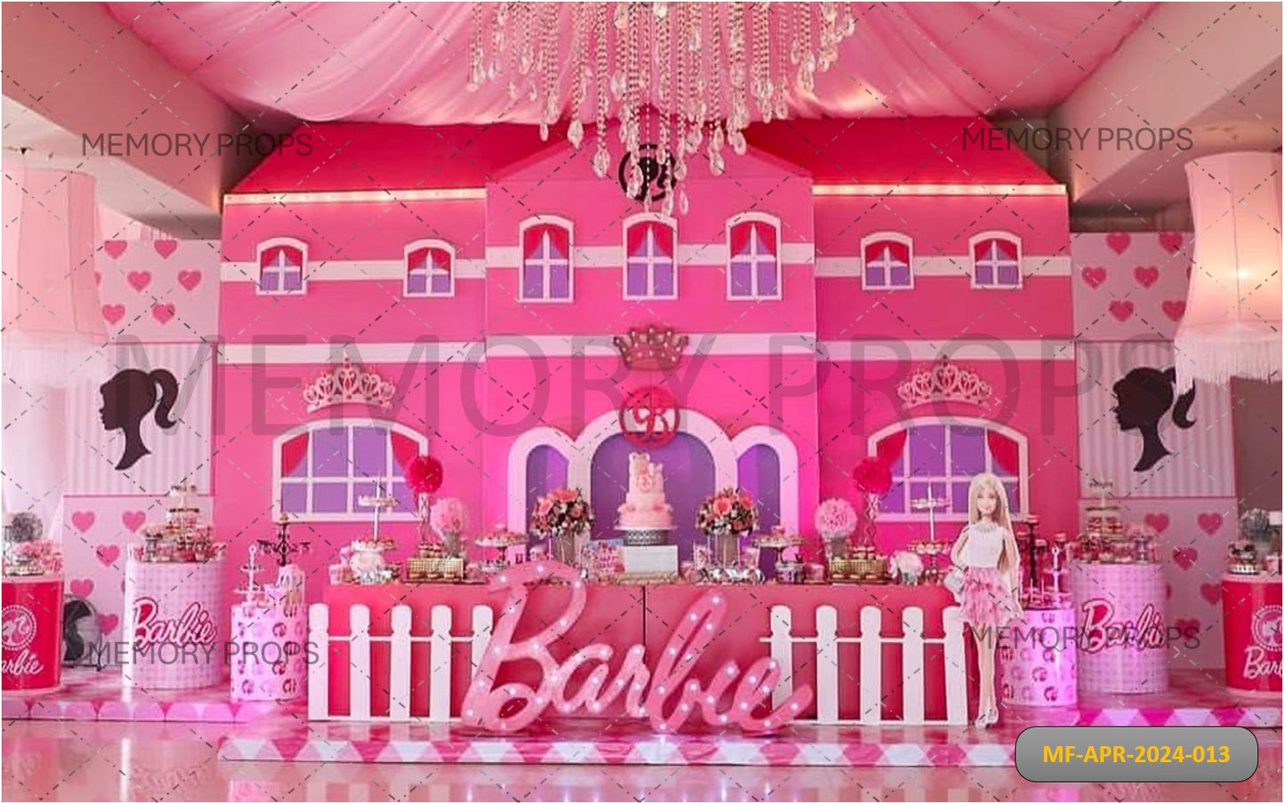 BARBIE GIRL THEME - BABY PRINTED BACKDROPS – MEMORY P-DROPS