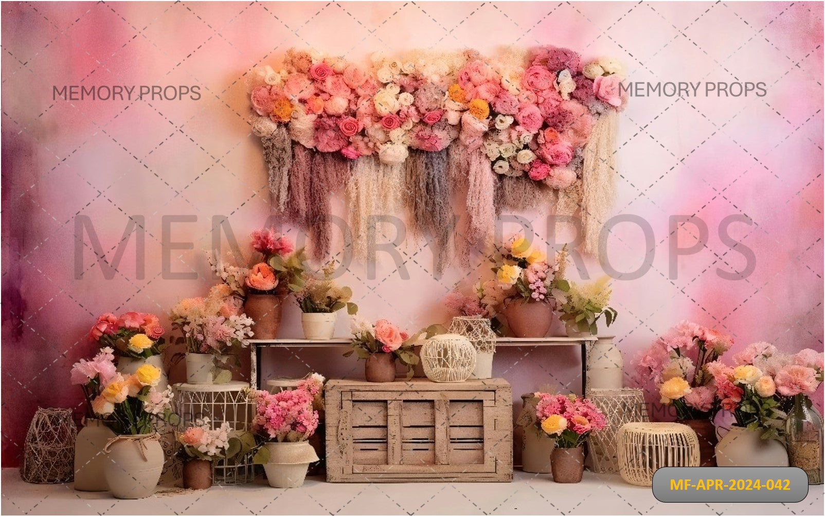 BOHO THEME - BABY PRINTED BACKDROPS – MEMORY P-DROPS