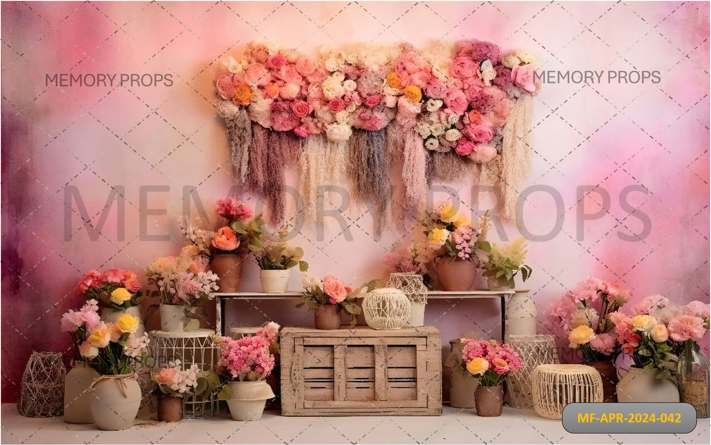 BOHO THEME - BABY PRINTED BACKDROPS – MEMORY P-DROPS