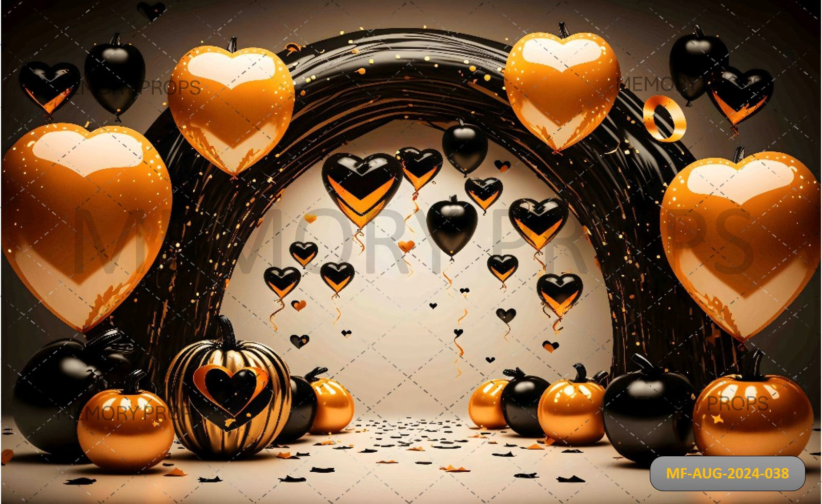 Flying heart backdrops – MEMORY P-DROPS