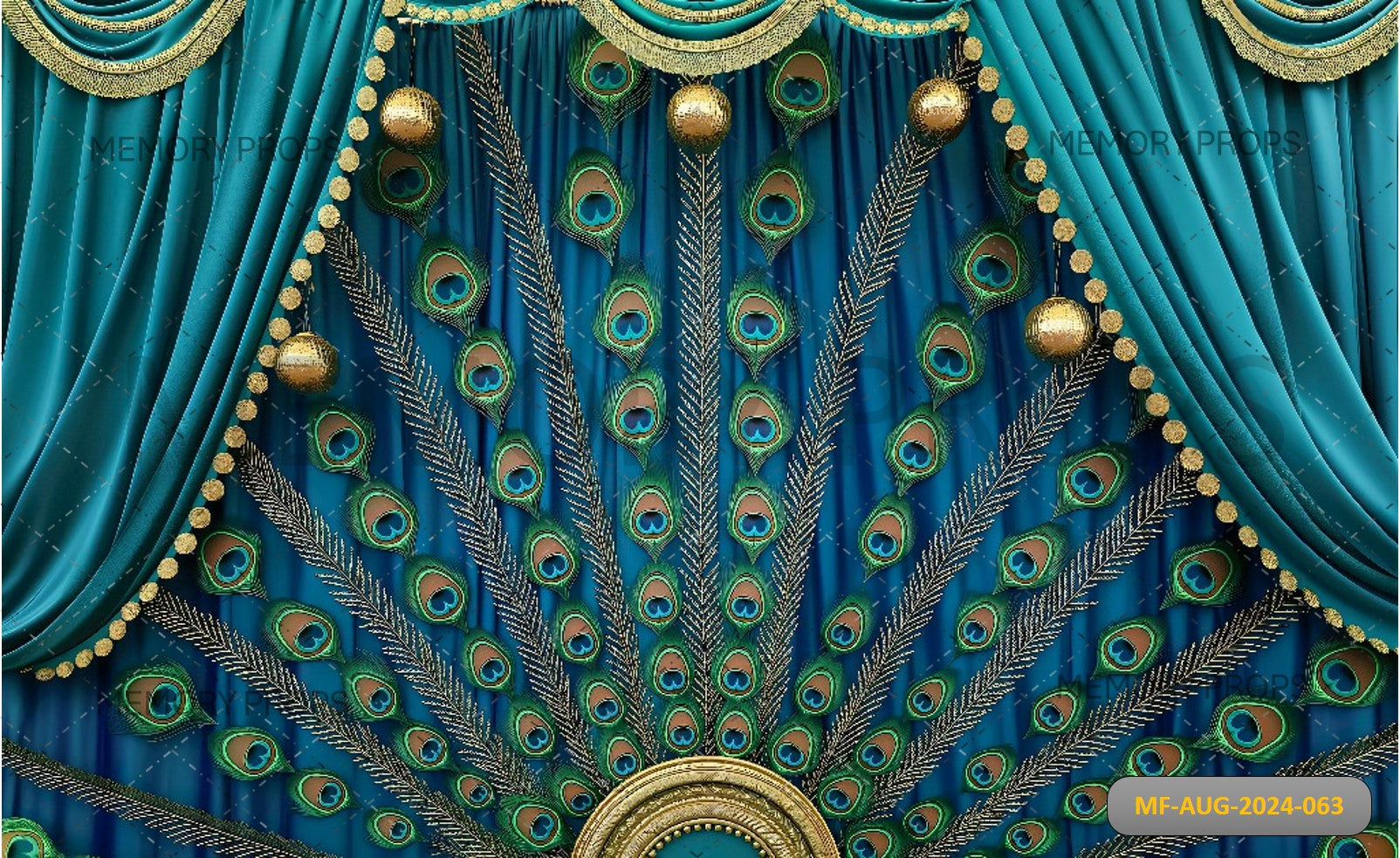 Krishna Leela Printed Backdrop