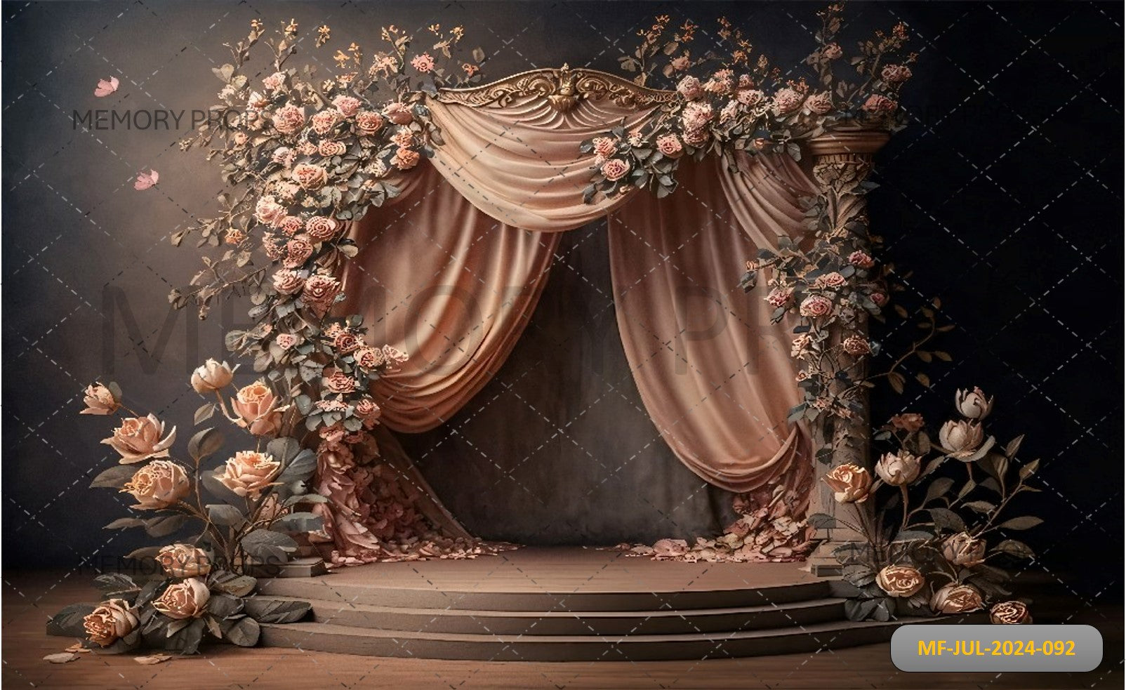 Princess Wedding Theme Printed Backdrop