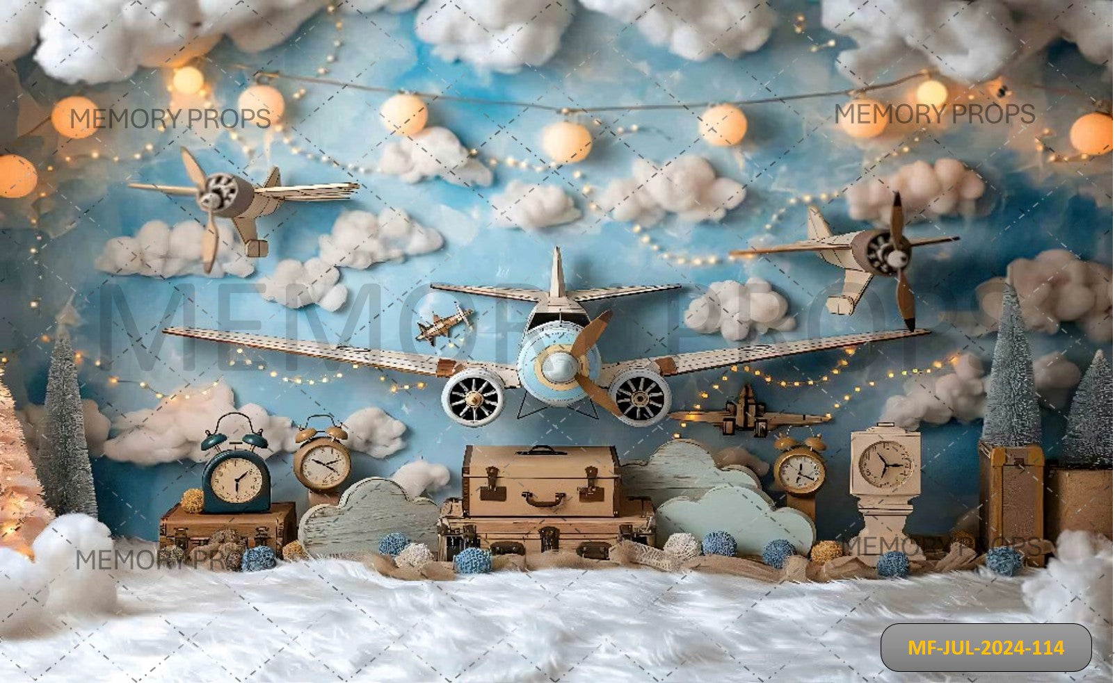 Model Flight Deck Printed Backdrop