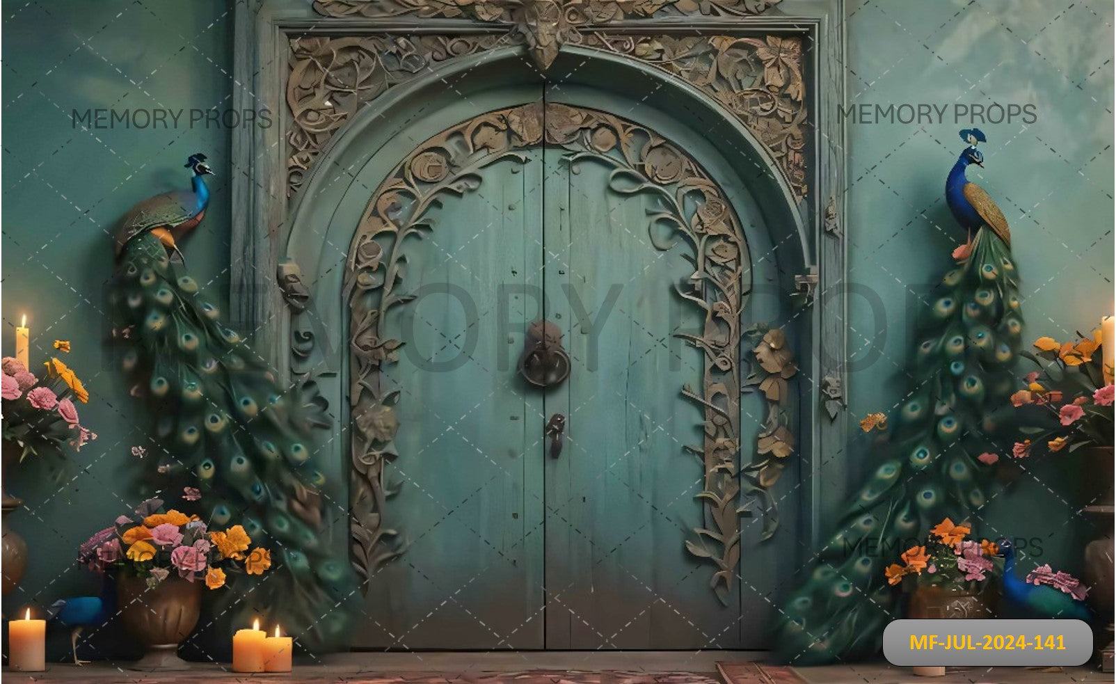 Krishna Leela Printed Backdrop