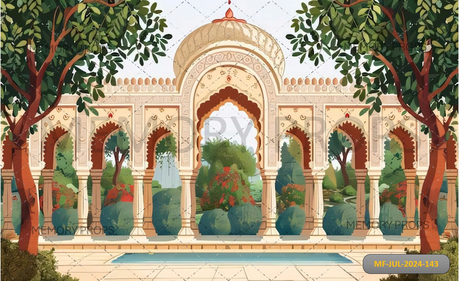 Mathura Palace Printed Backdrop – MEMORY P-DROPS
